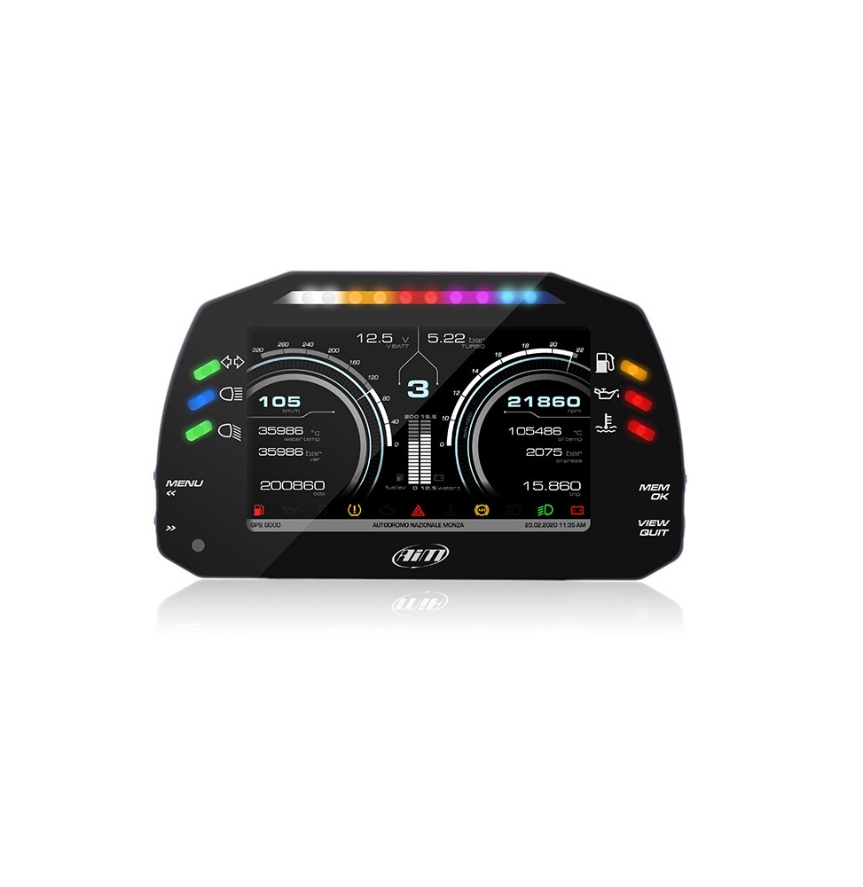 AiM MXS Strada Light display dash
